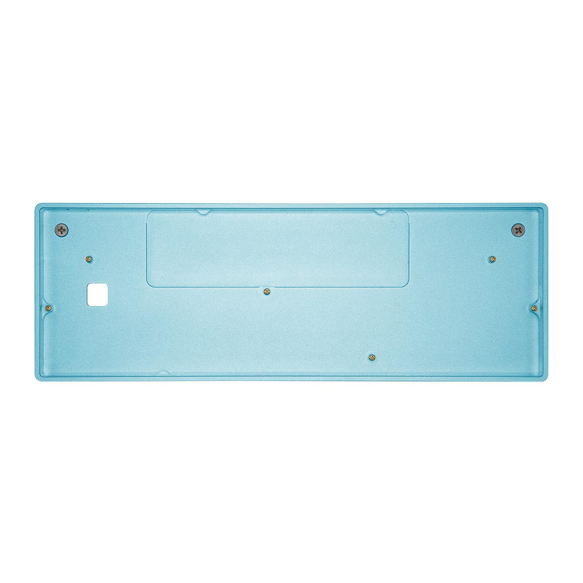 Aluminum 60% Base - Cyan » 1upkeyboards