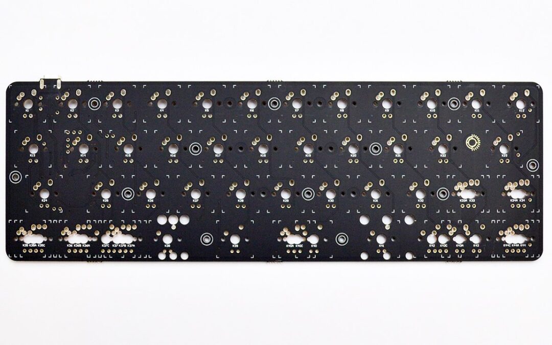 DIY JD40 2-Plate Carbon Fiber Blue Keyboard Kit-1778 » 1upkeyboards